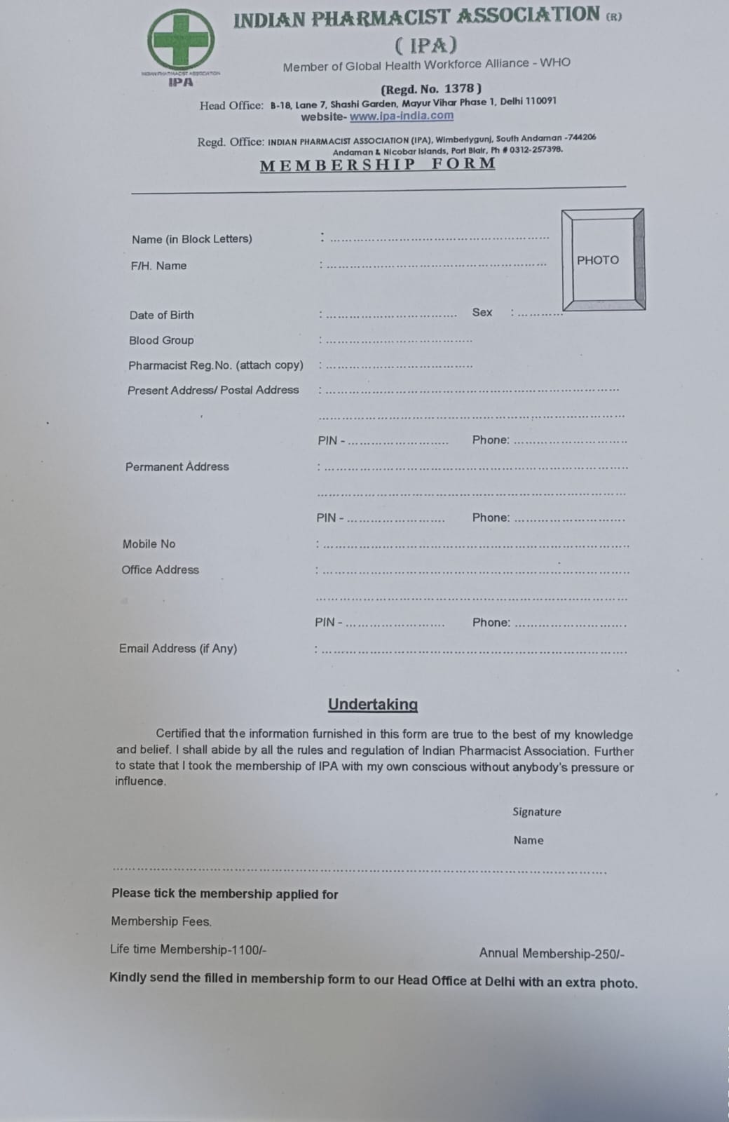 Indian Pharmacist Association (IPA)